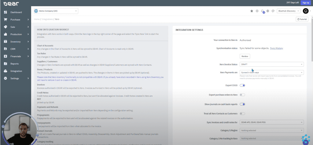 Cin7 Core & Xero Integration: Settings and Account Mapping | BlueHub